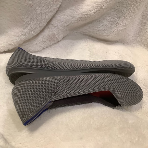 Rothy's | Shoes | Rothys The Flat Charcoal Knit Fabric Slip On Casual ...